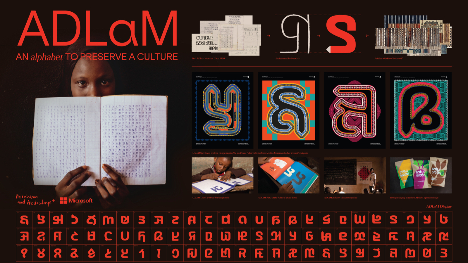 戛纳设计狮全场大奖公布！ADLAM - AN ALPHABET TO PRESERVE A CULTURE（ADLAM——保存着文化的字母表）